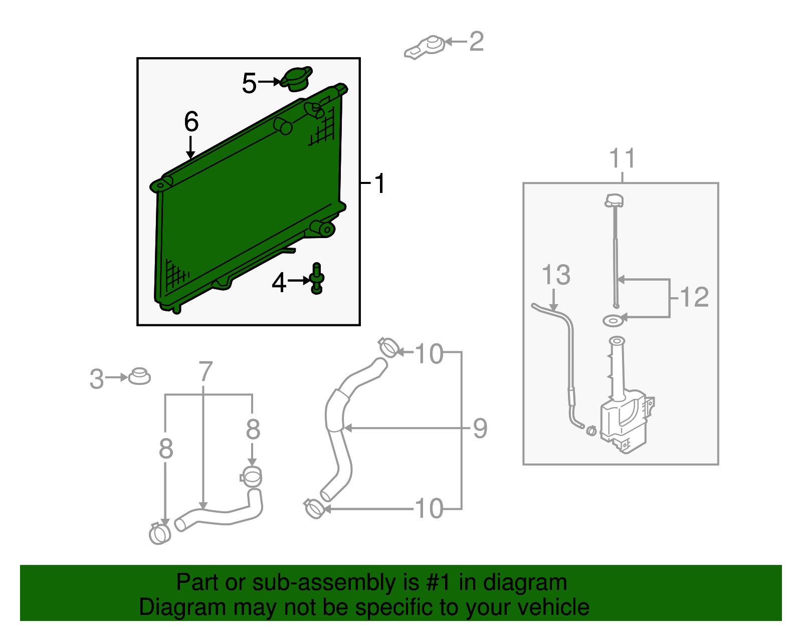 25310-3F800 - Radiator Assembly 2007-2009 Kia Amanti | Kia.Parts Store