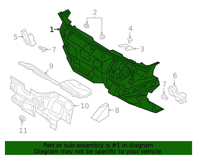 2020-2023 Ford Escape Engine Compartment Insulation lj6z7801670b ...