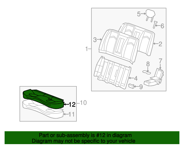 22786273 GM Seat Cover | GM Parts Store