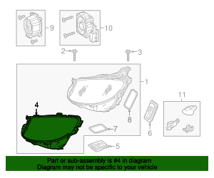 213-826-01-91-64 - Headlamp Assembly Seal 2017-2020 Mercedes-Benz ...
