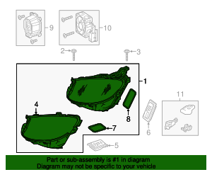 2139069804 - Headlamp Assembly - Right - LED 2017-2020 Mercedes-Benz ...