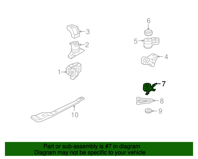 5L8Z-6038-BA - Trans Mount 2005-2012 Ford | AutoNationParts.com