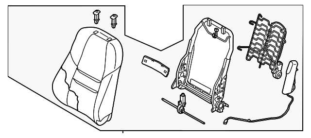 2019-2023 Mazda CX-9 Seat Back Assembly TN40-88-180-02 | RealMazdaParts.com