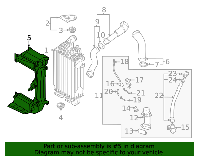 2021-2023 Kia Sorento Air Guide 28274-2S311 | Kia Parts Online