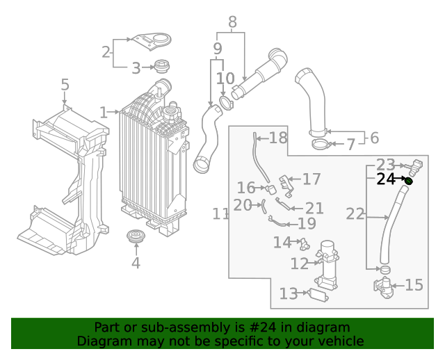 2019-2023 Kia Inlet Hose Clamp 28292-2F065 | QuirkParts