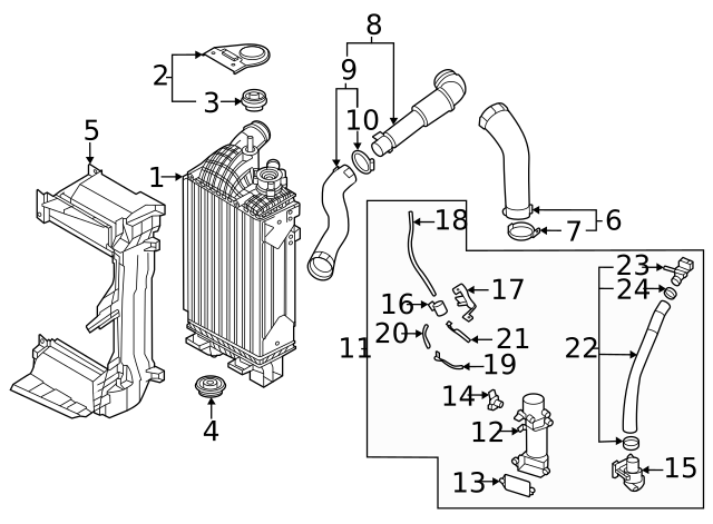 2021-2023 Kia Sorento Air Guide 28274-2S311 | Kia Parts Online