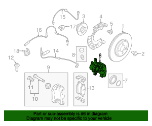 34-11-9-804-730 - Disc Brake Caliper 2011-2016 Mini | AutoNationParts.com