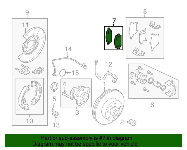 2009-2020 Nissan 370Z Brake Pads Rear D4060-1MB0A | Nissan Parts Plus