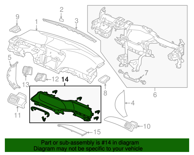 77200-T2F-A01ZA - Instrument Cluster Visor 2013-2017 Honda Accord ...