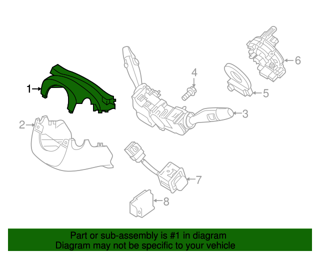 2015-2020 Hyundai Upper Column Cover 84850-B1000-RRY | OEM Parts Online