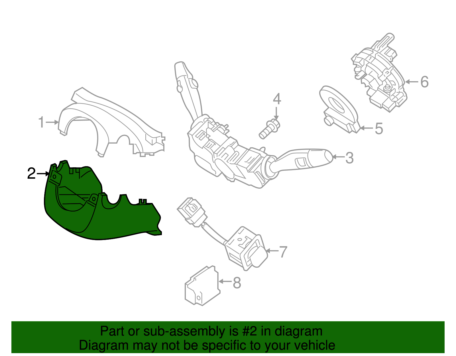2015-2020 Hyundai Lower Column Cover 84852-B1100-RRY | QuirkParts