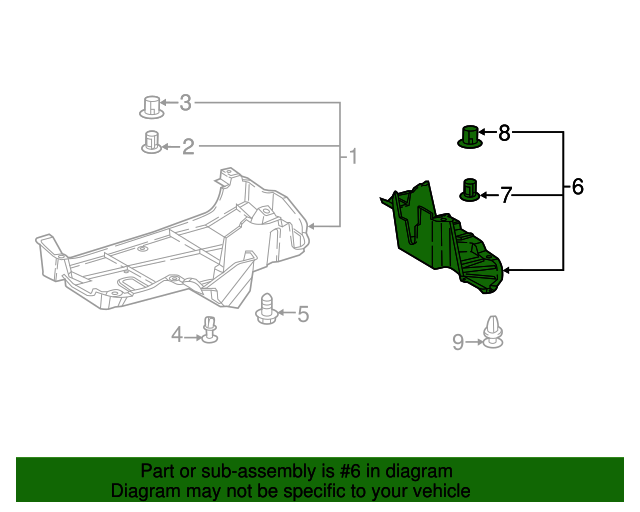 58398-10020 - Rear Shield - 2018-2022 Toyota C-HR | OEM Genuine Toyota ...