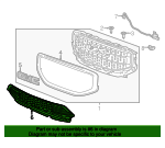 2017-2019 GMC Acadia Front Lower Grille 23464007 | GM Parts Center