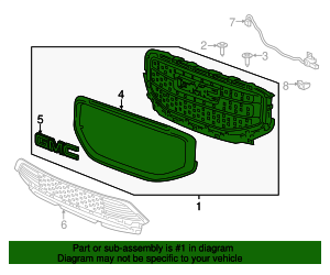 2017-2019 GMC Acadia OEM NEW 17-19 GM GMC Acadia Front Grille Assembly ...