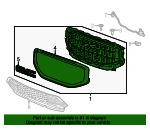 2017-2019 GMC Acadia Exterior Bright Chrome Front Grille 84378393 ...