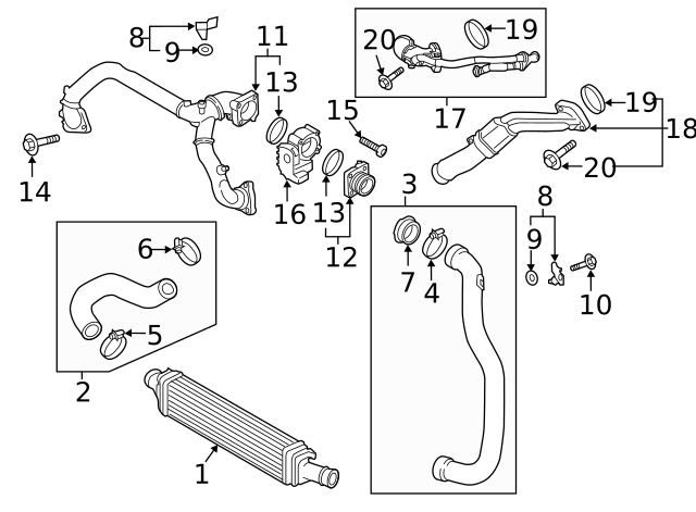 2018-2023 Audi Cross Over Pipe Gasket 06M-133-237-A | Audi USA Parts