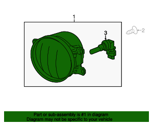 81220-06071 - Fog Lamp Assembly 2008-2015 Toyota | Longo Toyota Parts