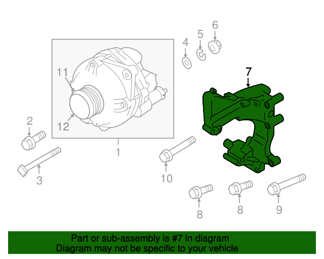 1801A100 - Mount Bracket 2013-2023 Mitsubishi | Mitsubishi Direct Parts