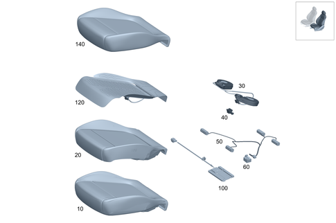 Left Seat for 2024 Mercedes-Benz C300 | Shop MB Parts Now