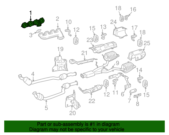 2003-2010 Mercedes-Benz Exhaust Manifold 113-140-40-09 ...