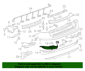 2011-2014 Volkswagen Touareg Reflector Panel 7P6-945-701-C | OEM Parts ...