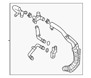 Genuine Hose Assembly for 2015-2016 Hyundai Genesis | Part# 25420-B1600 ...