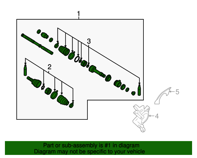 2013-2021 Nissan Axle Assembly 39100-3TA0A | Temecula Nissan Parts