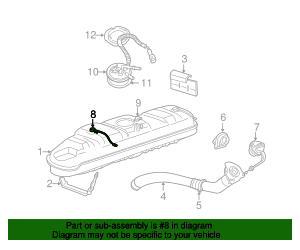 1997-2010 Ford Fuel Tank Vent Valve F7UZ-9B593-BA | Varsity Ford