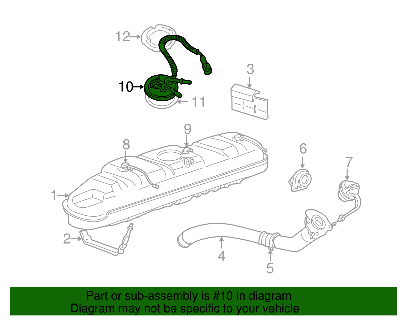 6C2Z-9A299-BA - High-Quality Fuel Tank Sending Unit for 2005-2008 Ford ...