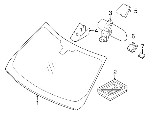Genuine OEM Windshield Part# LR061421 Fits 2014-2016 Land Rover Range ...