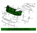 04711-TBF-A01ZZ - Bumper Cover 2017-2020 Honda Civic | Honda Parts Online