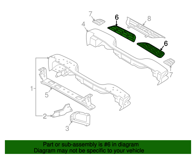 2003-2006 Chevrolet Step Pad 12335684 | GMPartsDirect.com