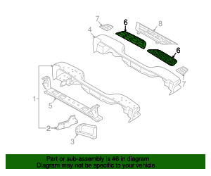 2003-2006 Chevrolet Step Pad 12335684 | GMPartsDirect.com