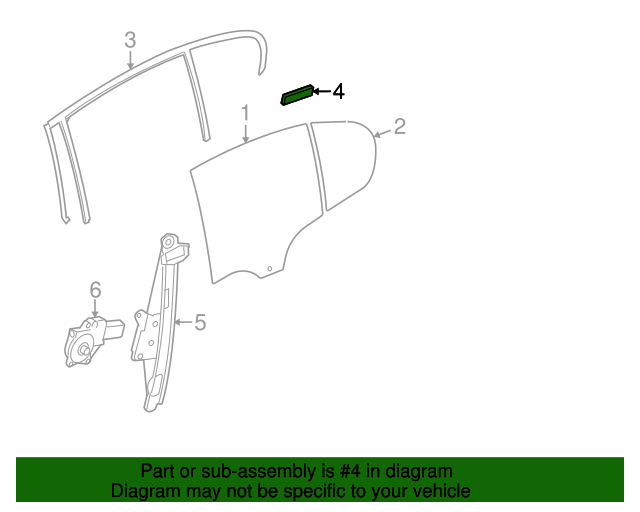 51-35-7-355-894 - Run Channel Seal - 2013-2019 BMW | Buy BMW Parts Now
