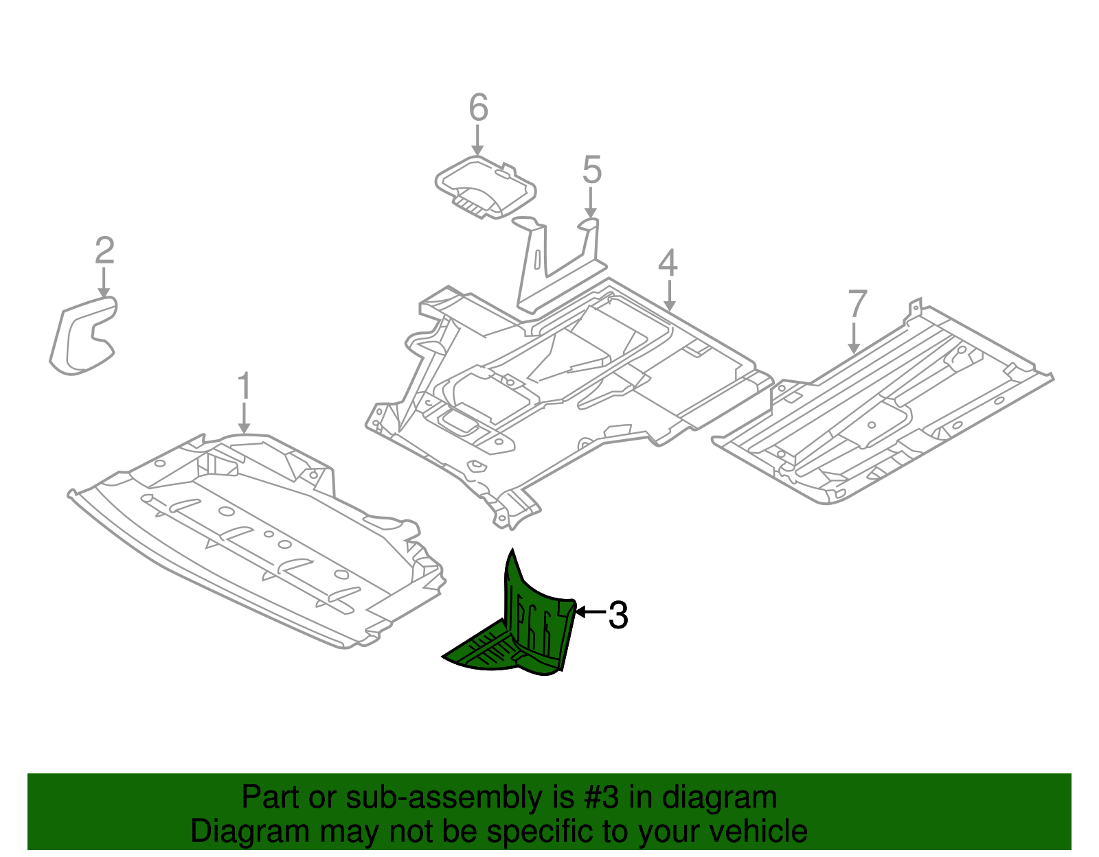51-71-7-008-690 - Side Cover - 1997-2003 BMW | Buy BMW Parts Now