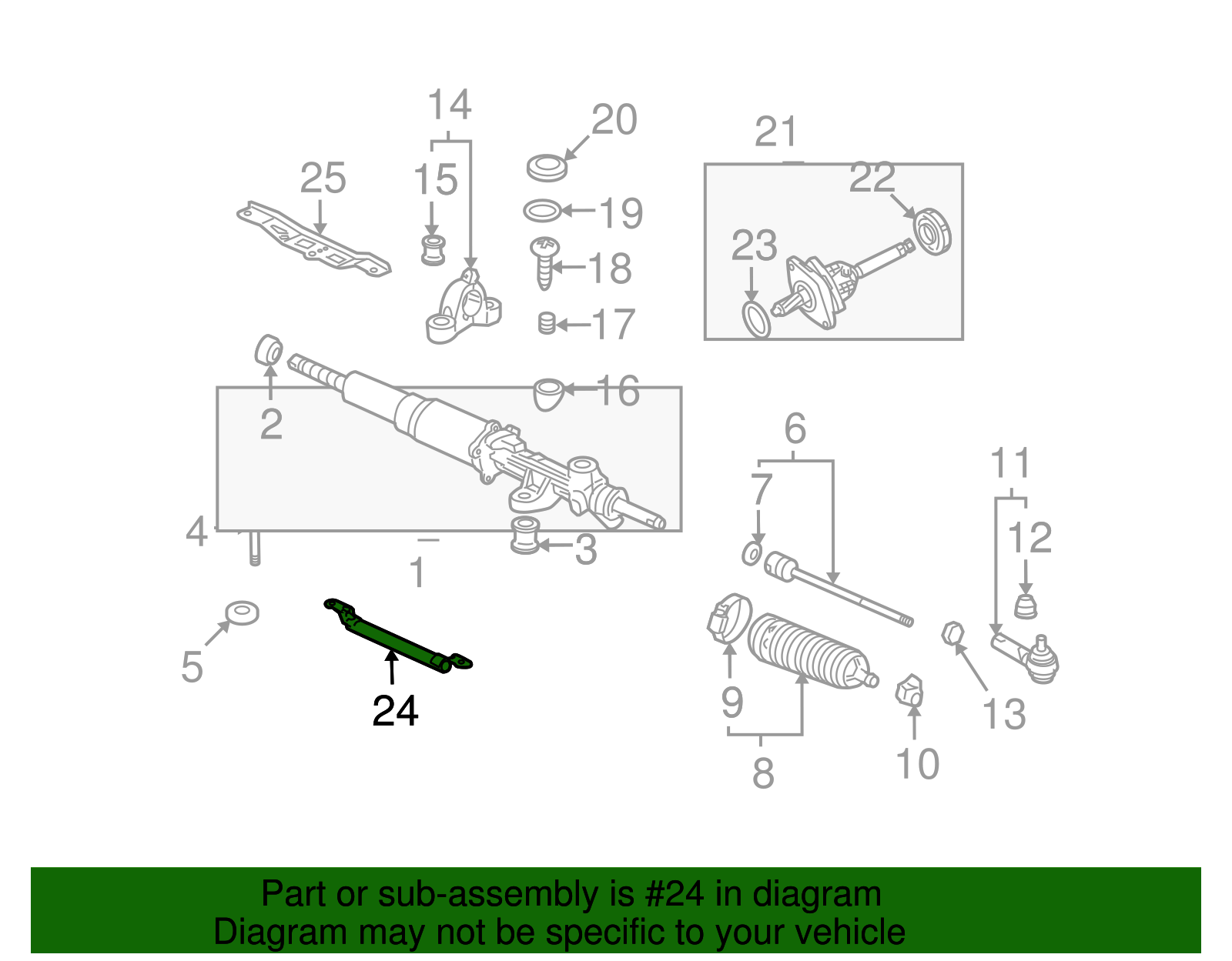 53439-S2A-S01 - 2008-2009 Honda S2000 - Stiffener Front Steering Rack ...