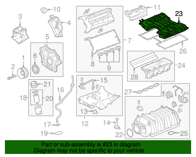 Genuine OEM Intake Manifold Part# LR111075 Fits 2010-2023 Land Rover ...