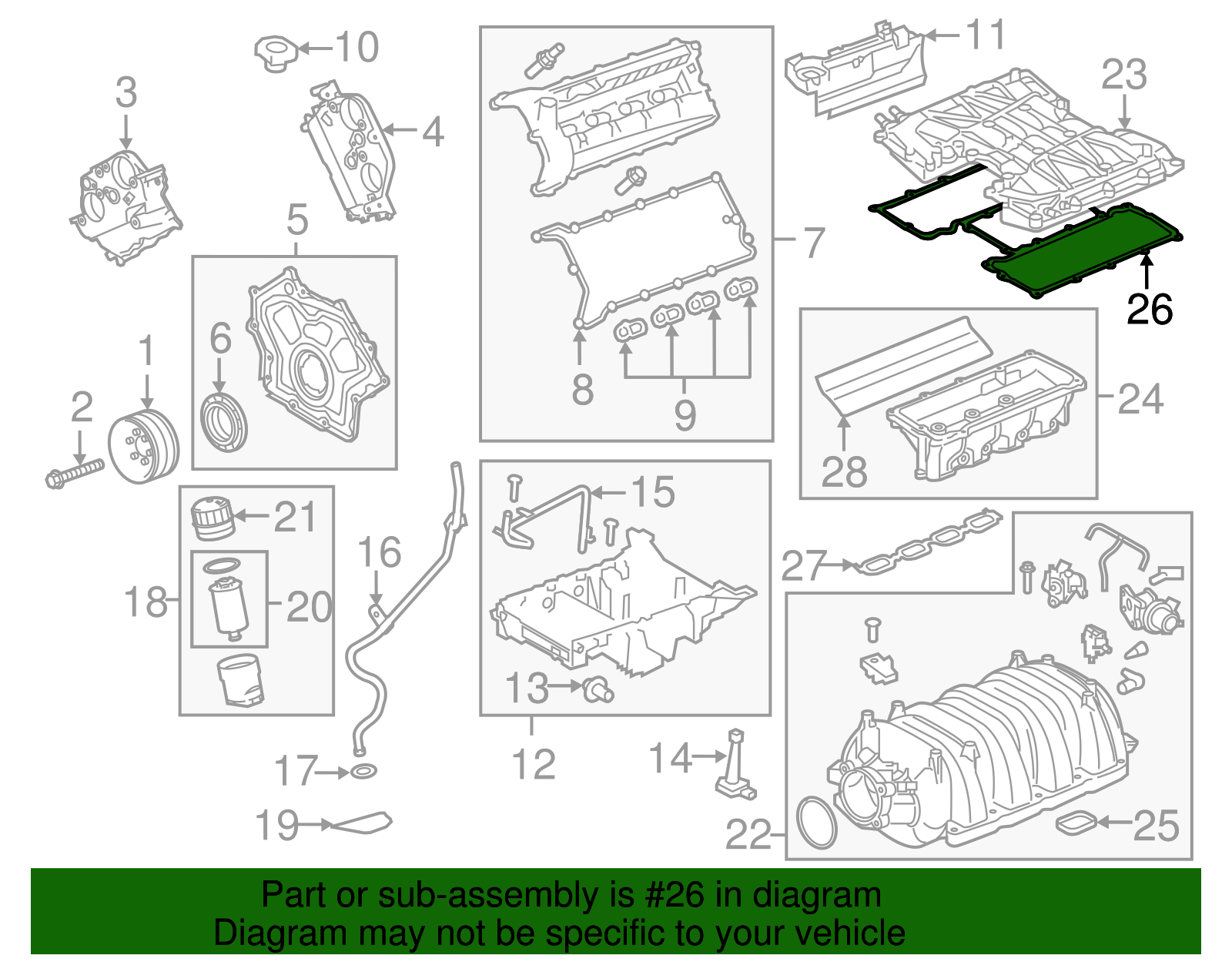 2010-2024 Land Rover Gasket LR011343 | OEM Parts Online