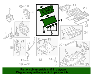 Genuine OEM Valve Cover Part# LR113201 Fits 2010-2023 Land Rover: Up To ...