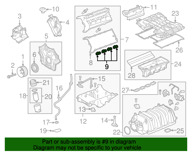 Genuine Valve Cover Seal for 2010-2024 Land Rover | Land Rover Part ...