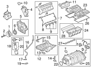 Genuine OEM Valve Cover Gasket Part# LR010882 Fits 2010-2024 Land Rover ...