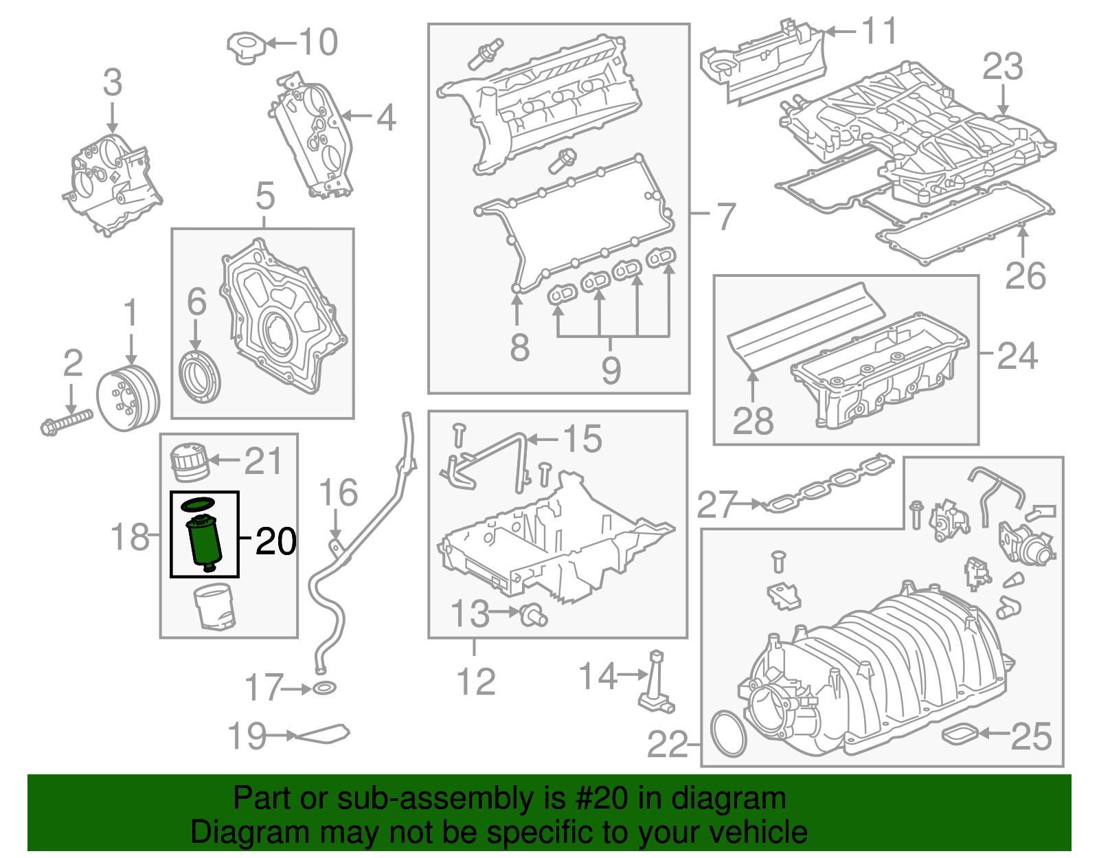2010-2025 Land Rover Oil Filter LR011279 | OEM Parts Online
