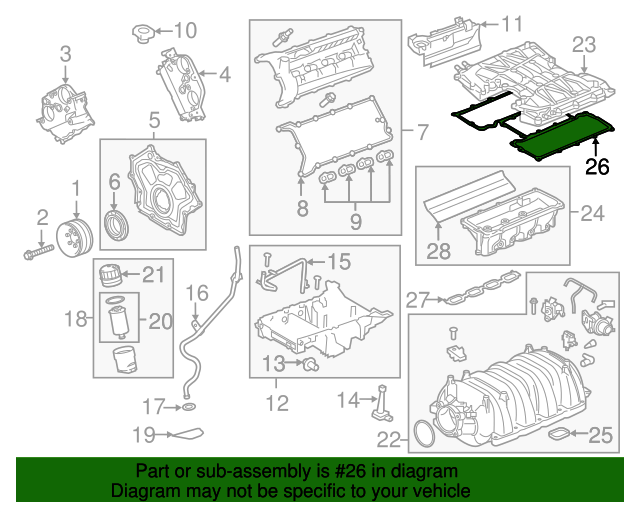 Genuine OEM Gasket Part# LR011343 Fits 2010-2024 Land Rover: Up To 35% ...