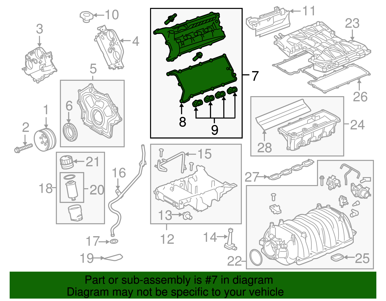 Genuine Valve Cover for 2010-2023 Land Rover | Land Rover Part ...