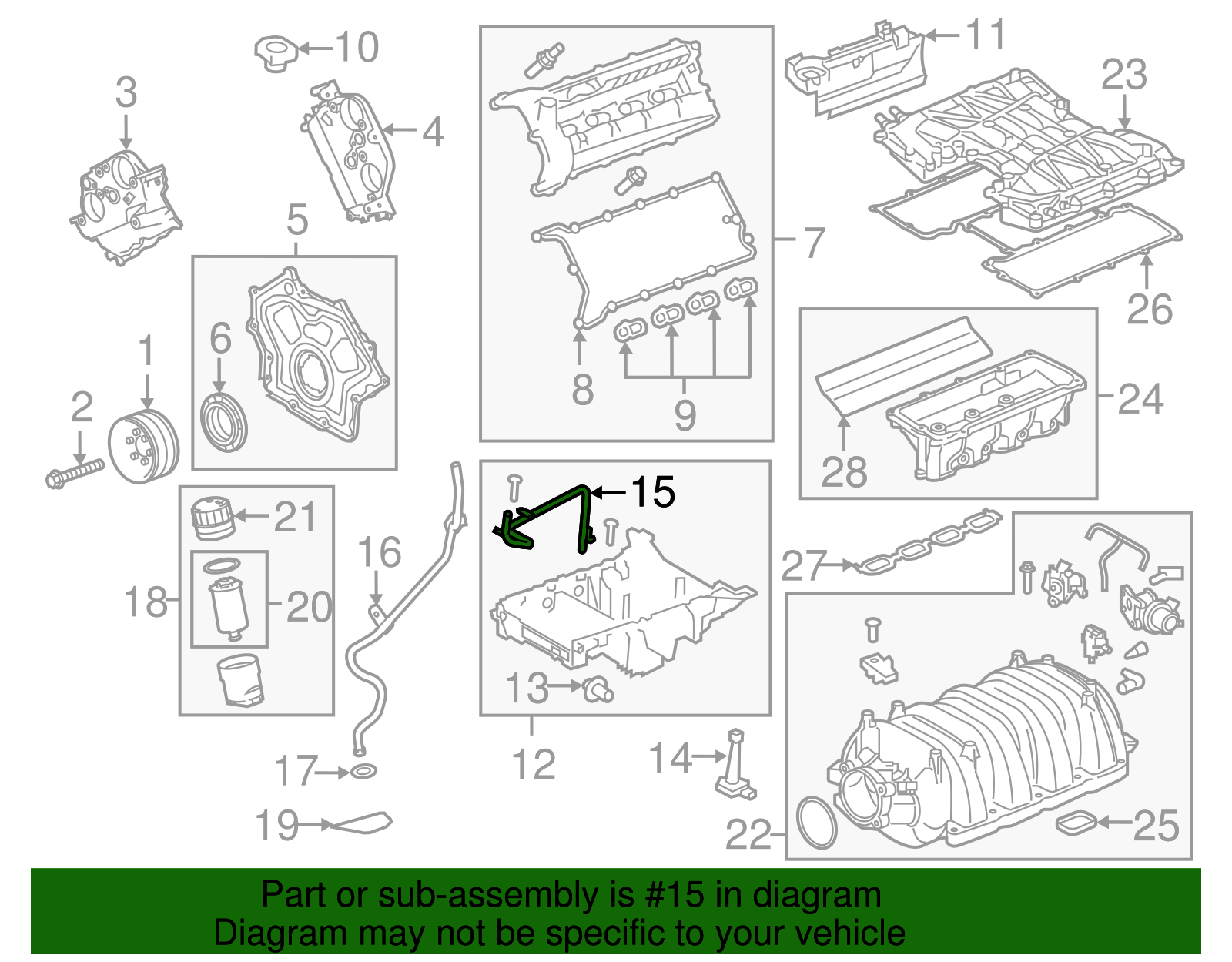 2010-2024 Land Rover Oil Pick-Up LR011311 | OEM Parts Online
