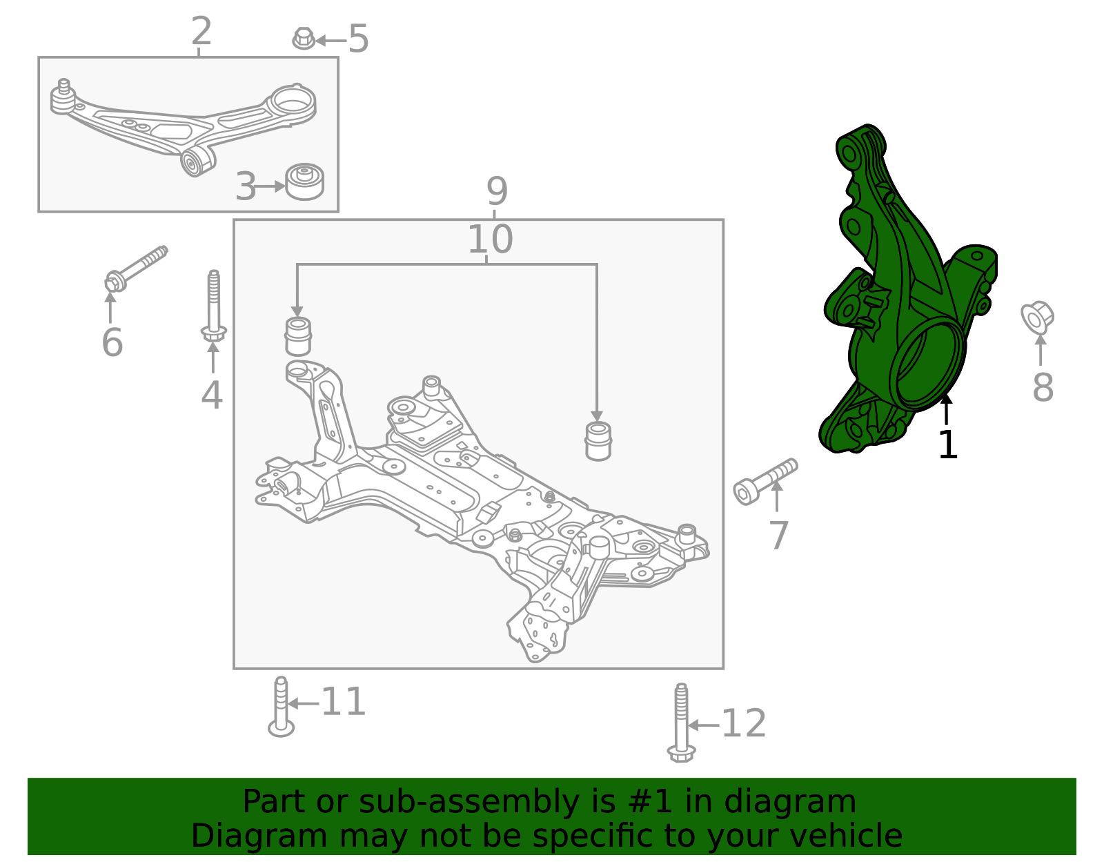 2020-2025 Ford Escape Motorcraft™ Knuckle MEF-614 | QuirkParts