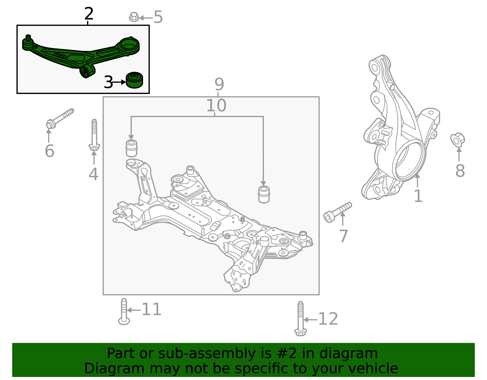 LX6Z-3078-B - Lower Control Arm 2020-2025 Ford | Big 3 Auto Parts