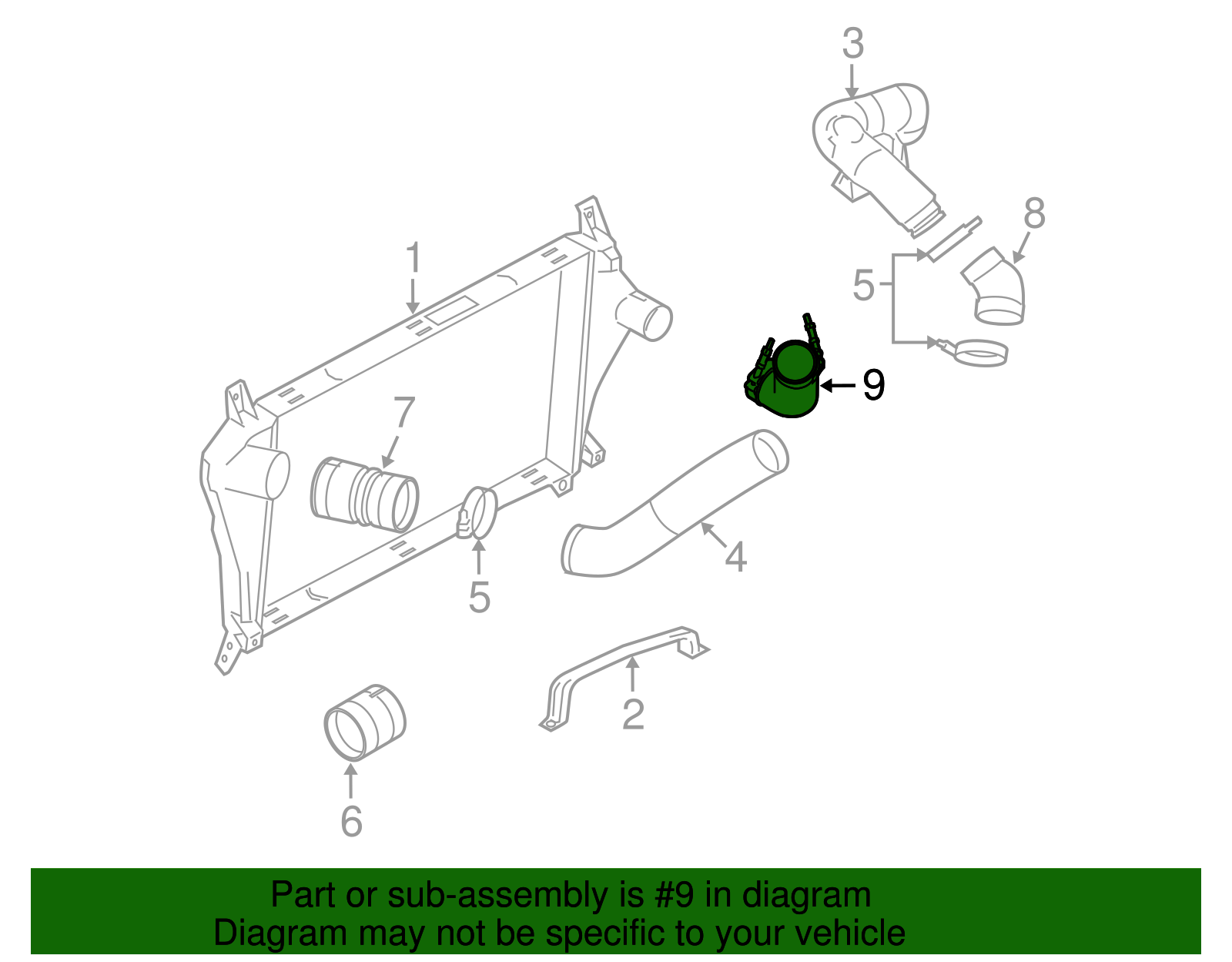 6C2Z-6C640-A - Connector Elbow 2008-2010 Ford E-350 Super Duty ...