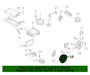 8W5-035-297-A - Speaker 2017-2024 Audi | AutoNationParts.com