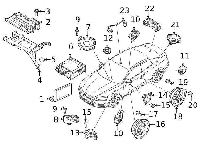 8W5-035-890-D - Control Module 2018-2020 Audi | Audi OEM Parts